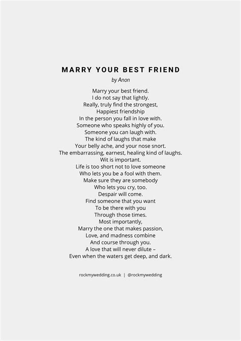 14 Non Religious Wedding Readings Poems About Friendship Artofit