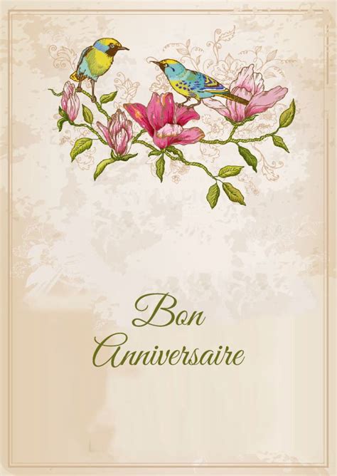 Mélodie florale Carte anniversaire Gratuit