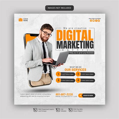 Premium Psd Digital Marketing Agency And Corporate Instagram Post Or