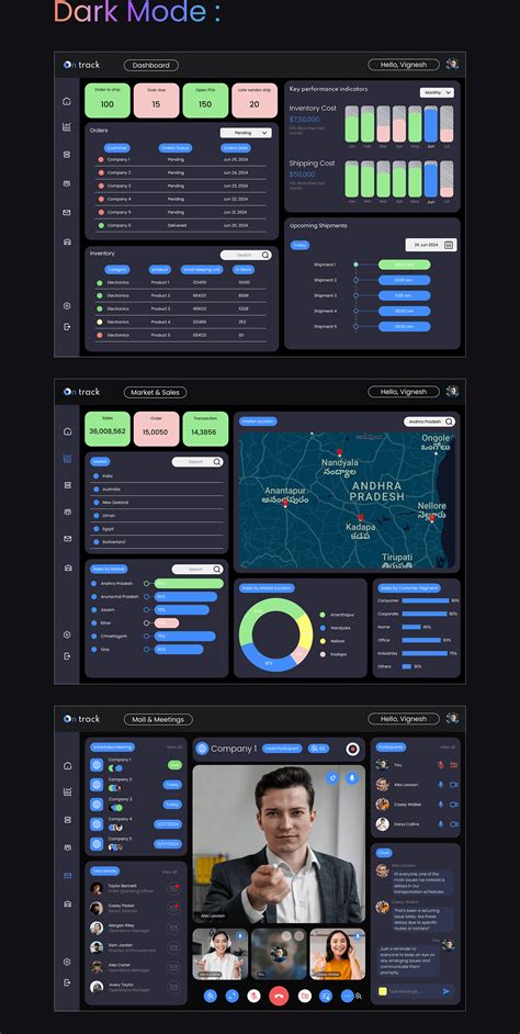 supply chain and warehouse management ui design behance