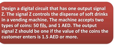 Solved Design A Digital Circuit That Has One Output Signalz