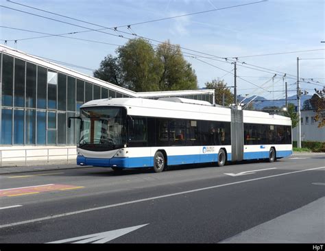 VBL Hess Trolleybus Nr 213 Unterwegs Auf Der Linie 6 In Luzern Am 23