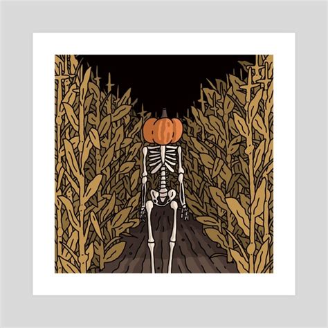 Corn Skeleton An Art Print By Kaelpo Inprnt