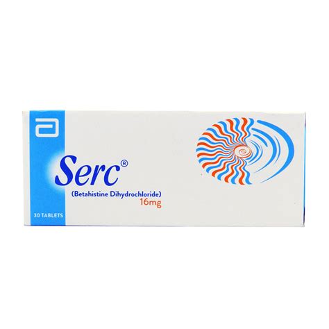 Serc Tablets 16mg Medimart Pk