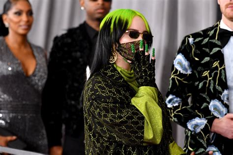 Billie Eilishs Gucci Outfit At The 2020 Grammys Popsugar Fashion