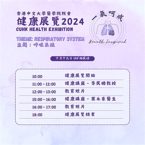 香港中文大學醫學院院會健康展覽 Health Exhibition Medical Society Cuhk