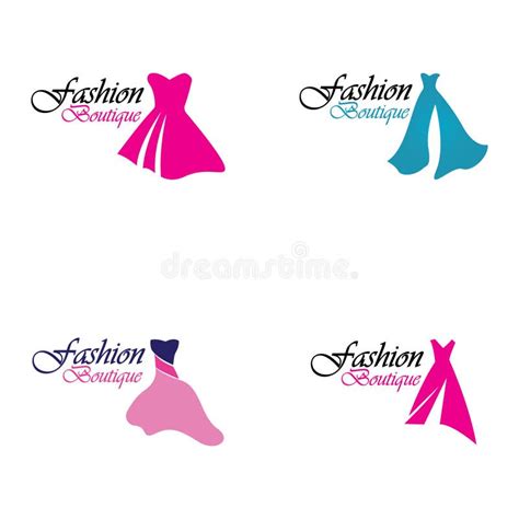 Beautiful Dress Woman Logo Simple Creative For Boutique Fashion Shop