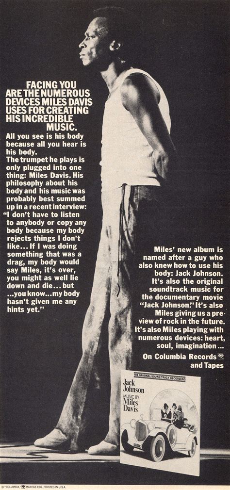 A Tribute To Jack Johnson Miles Davis Official Site