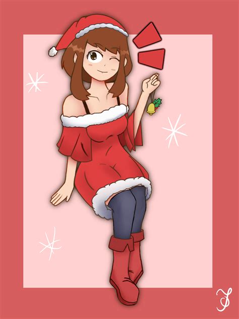 Christmas Ochako Uraraka By Toondx On Newgrounds