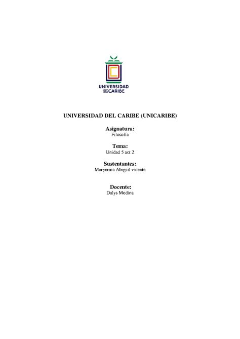 Unidad 5 act 2 unnidad 5 Introducción a la Filosofía lOMoAR cPSD