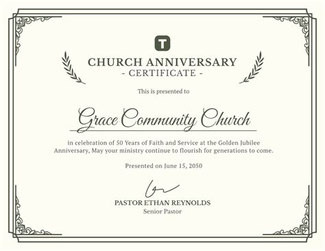 Free Printable Church Certificate Templates To Customize Online