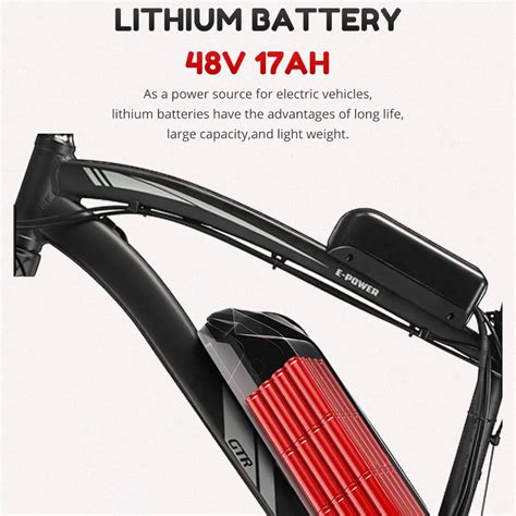 Gunai Mx02s Bicicletta Elettrica 40 Fat Tire Ebike 1000w 48v 17ah