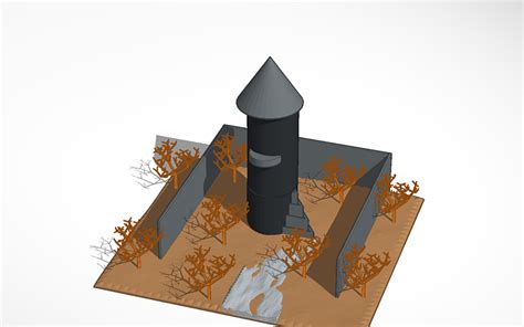 3d Design Spooky Tower Tinkercad