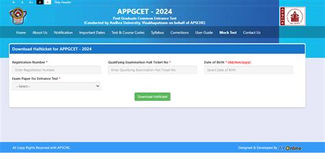 Pgcet Hall Ticket Download 2024 Tg Fayina Sherill