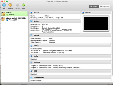 How Can Ichange A Virtualbox Configuration Using Docker Machine Stack Overflow