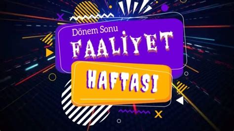 I Dönem Sonu Faaliyet Haftası Planı Basri İlkokulu