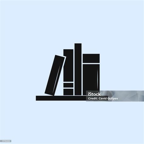 책장 아이콘입니다 교육 학업 학위 프리미엄 품질의 그래픽 디자인 표지판 개요 기호 컬렉션 웹 사이트에 대한 간단한 아이콘 웹 디자인 모바일 앱 0명에 대한 스톡 벡터 아트