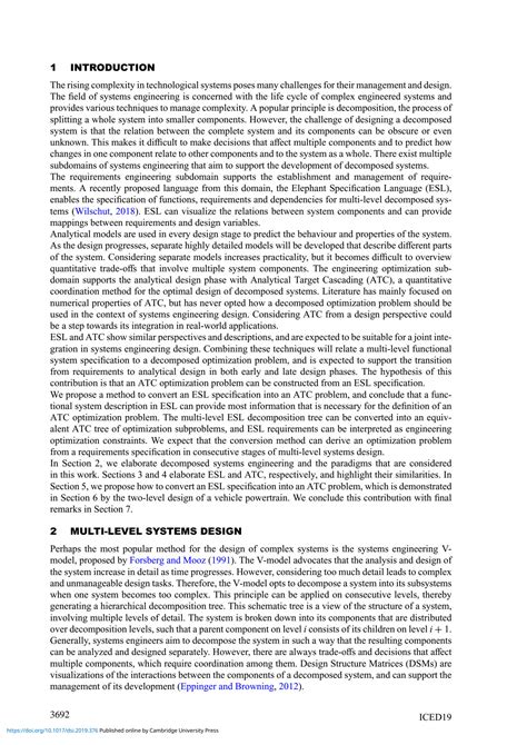 Solution Multi Level Decomposed Systems Design Converting A Requirement Specification Into An