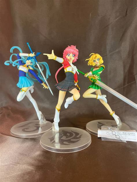 ＃1574 Clamp 魔法騎士レイアース Spフィギュア プライズブレイク 龍咲海鳳凰寺風獅堂光 3体セットコミック、アニメ｜売買