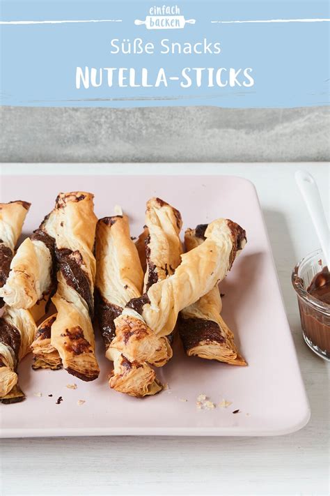 Nutella Sticks schnelles Rezept mit Blätterteig besten