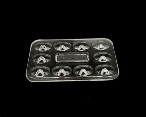 50w 5050 10 In 1 Leds Street Light Multi Glass Lens Array 143 X 82mm