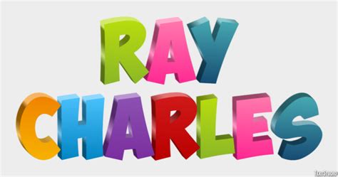 Ray Charles Text Effect And Logo Design Celebrity