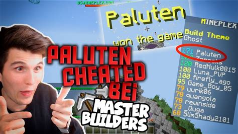 Paluten Cheatet Bei Masterbuilders Youtube