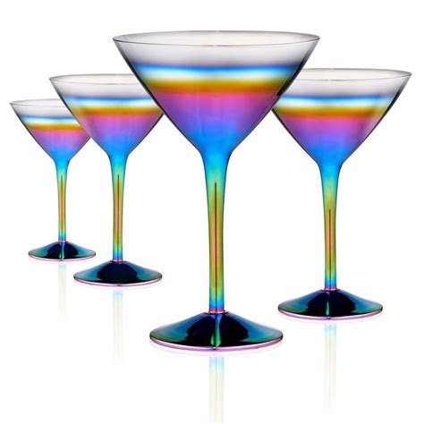 Artland 9 Oz Design Martini Glass Set Of 4 12842b The Home Depot