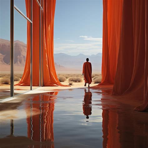 Premium Ai Image Moebius And Vermeer Inspire A Vibrant Interplay Of