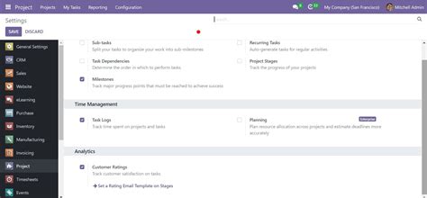 Project Management App Odoo V16 Community Edition Book