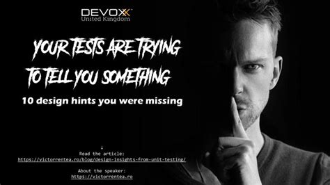 Victor Rentea On Linkedin Slides Of My Talk Devoxxuk Unit Tests