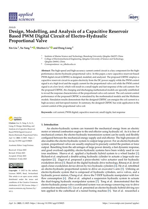 PDF Design Modelling And Analysis Of A Capacitive Reservoir Based