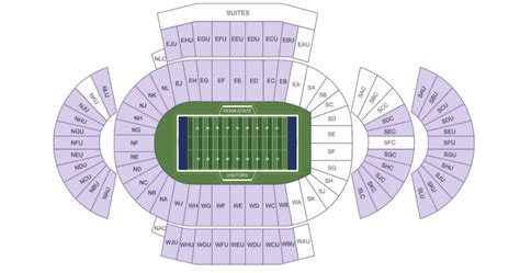 Penn State Beaver Stadium Seating Chart With Rows Cabinets Matttroy