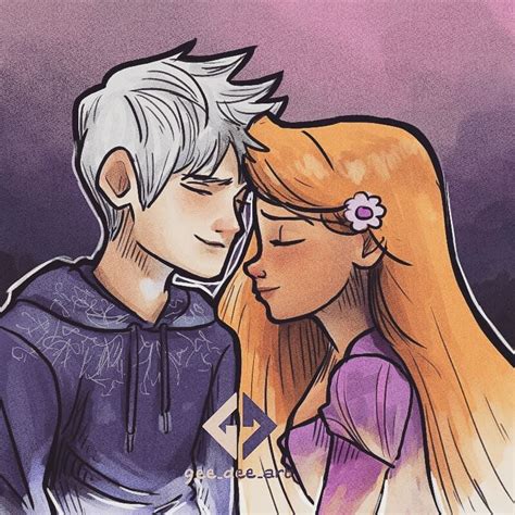Jack Frost And Rapunzel Kissing