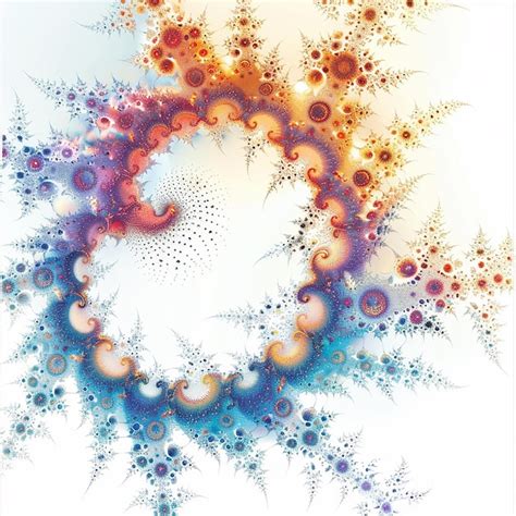 Premium Photo A Note Book Cover Design With Mandelbrot Set White
