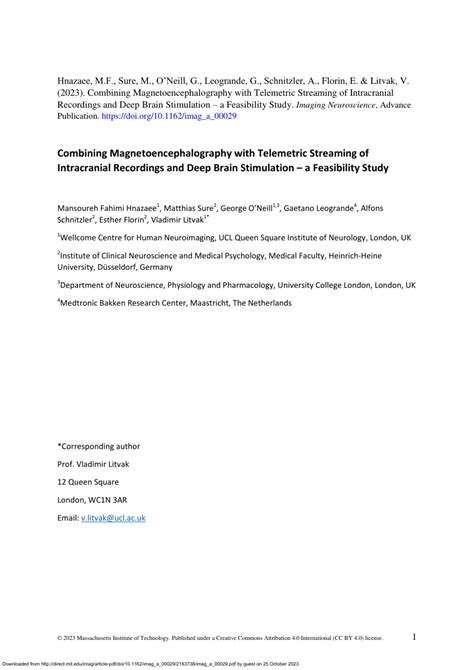Pdf Combining Magnetoencephalography With Telemetric Streaming Of Intracranial Recordings And