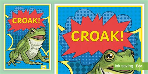 Frog Pop Art Display Poster L Insegnante Ha Fatto Twinkl