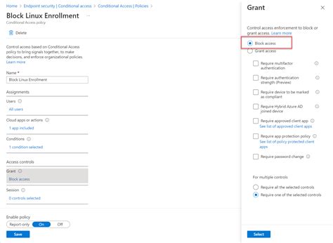 Block Linux Enrollment Into Microsoft Intune With Conditional Access