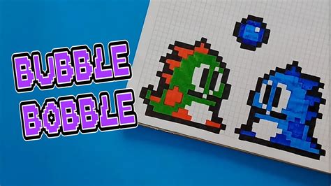 Como Dibujar A Bubble Bobble Pixel Art Pixelados Youtube
