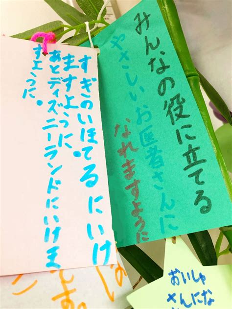 短冊のお願いごと 医療法人社団平和会添島歯科クリニック