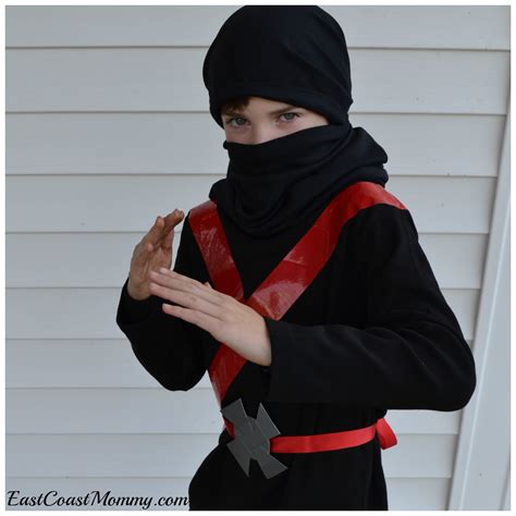 East Coast Mommy Easy Black Ninja Costume No Sewing Required