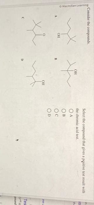 Solved Consider The Compounds Select The Compound That