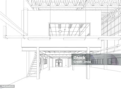 3d Illustration Of Building Project向量圖形及更多不動產圖片 不動產 住宅內部 住宅建築 Istock