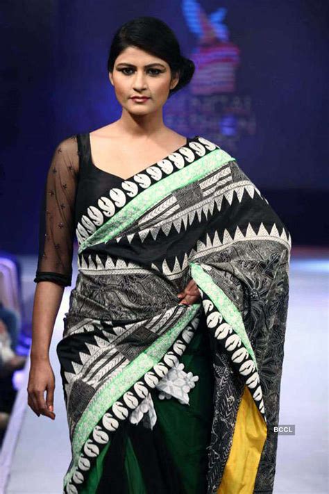A Model Flaunts A Creation By Designer Agnimitra Paul During Bengal