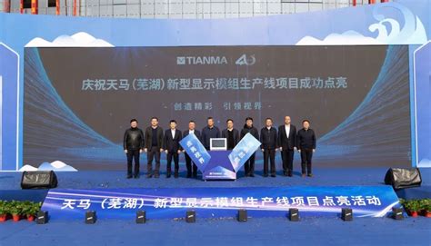 天马芜湖新型显示模组生产线项目点亮