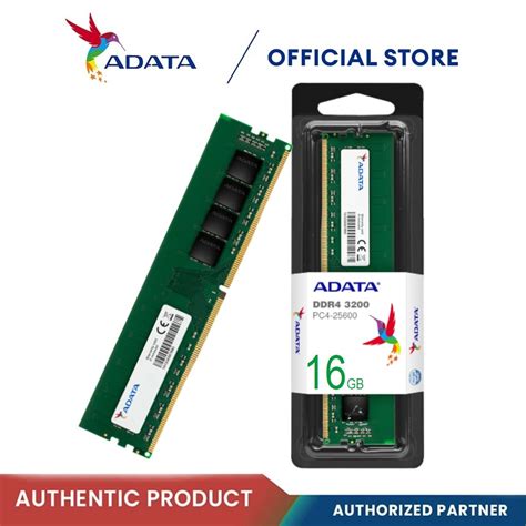Adata Premier Ddr4 3200 Mhz 16gb U Dimm Desktop Ram Desktop Shopee Philippines
