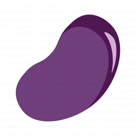 Purple Jelly Bean Svg Clipart For Easter