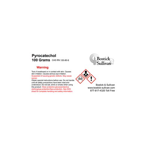 Pyrocatechol Bostick And Sullivan