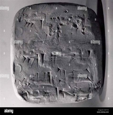 Cuneiform Tablet Impressed With Cylinder Seal Shipment Of Barley Met