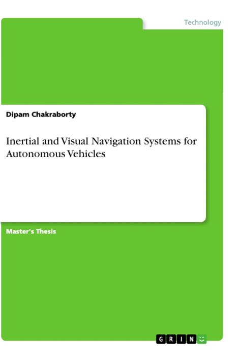 Buy Inertial And Visual Navigation Systems For Autonomous Vehicles Book Online At Low Prices In